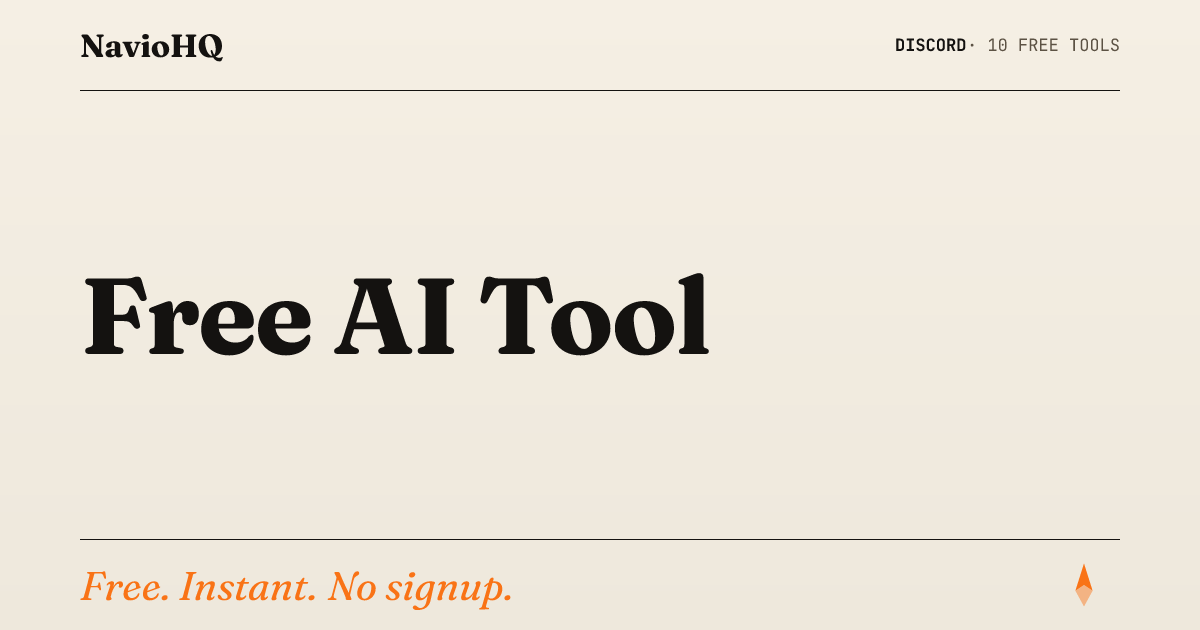 Free AI Discord Bio Generator - Level Up | NavioHQ